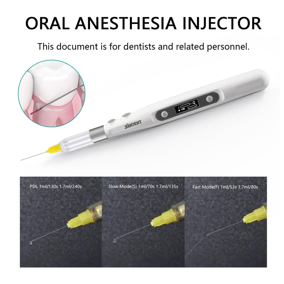 SANDENT Electric Dental Painless Oral Local Anesthesia Device Injection ...