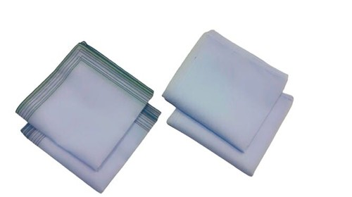 Pack of 5pcs MENS HANKIES White Plain and Colored Border Cotton New ...