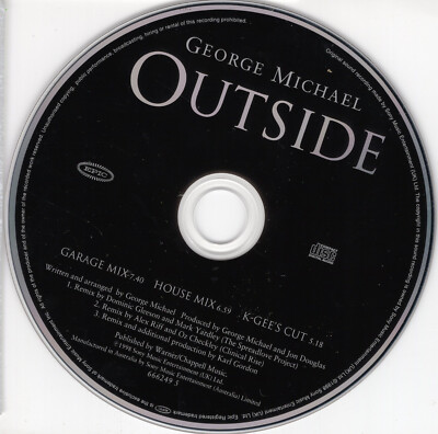 George Michael - Outside: The Mixes (CD) Disc Only | eBay