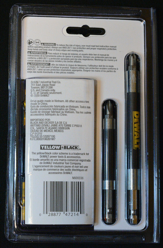 BRAND NEW DeWALT Screwdriver Bit Set Magnetic Drive Guide 14 Piece ...