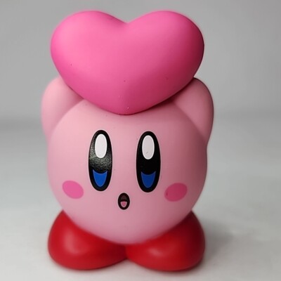 Kirby Sofvi Mascot Collection 2" Kirby Holding Heart Finger Puppet Mini ...