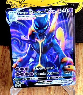 Pokemon Shadow Mewtwo Vmax Anima Doujin ACG DIY Craft Full Art Custom ...