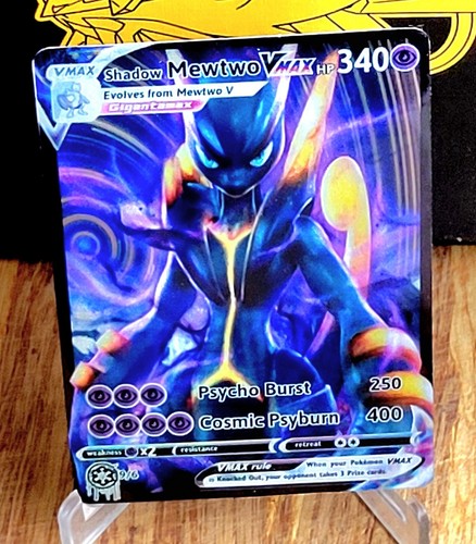 Pokemon Shadow Mewtwo Vmax Anima Doujin ACG DIY Craft Full Art Custom ...