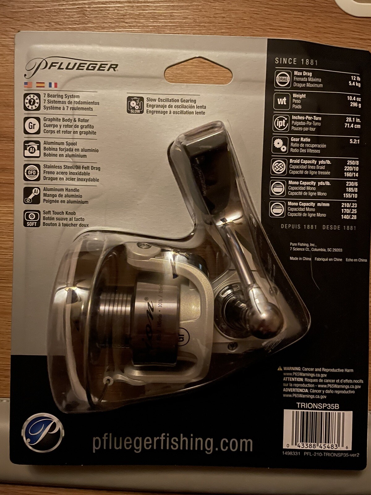 PFlueger TrionSP35B Spinning Reel | eBay
