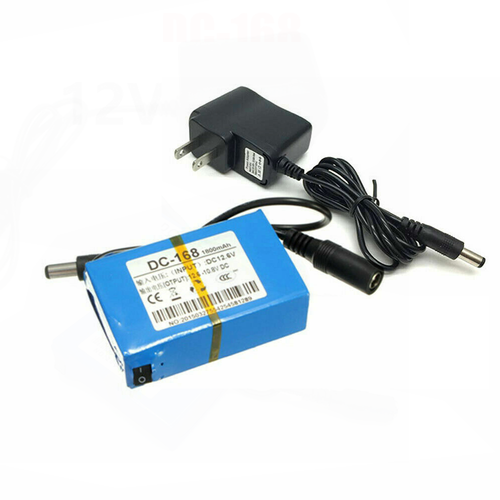 12V 1800mAh Portable Li-ion Rechargeable Super Polymer Power Battery ...