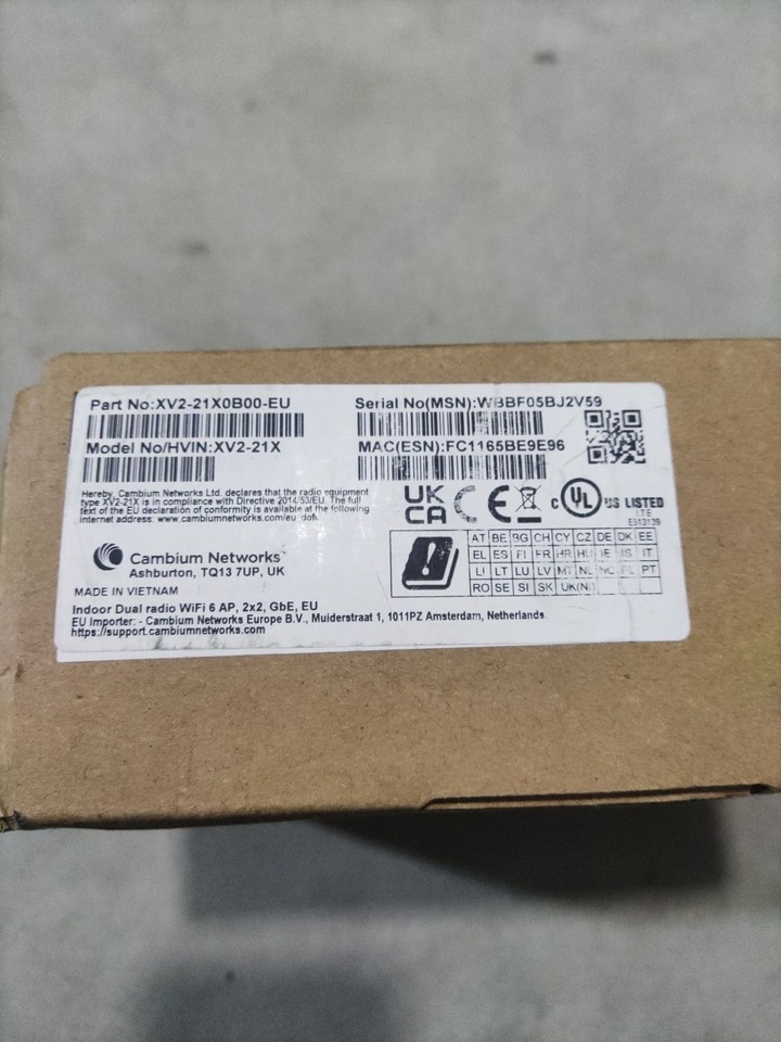 Cambium Networks XV2-21X Wi-Fi 6 2x2 Access Point EU UK vision | eBay