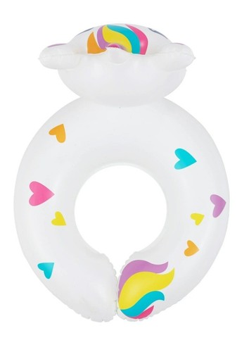 Bluescape White Unicorn Split Inflatable Swim Ring Pool Float, Ages 3-6 ...