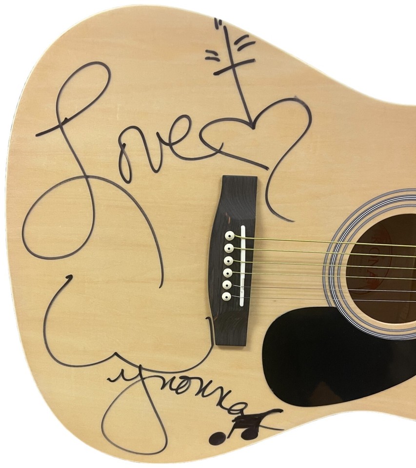 Wynonna Judd signed Kona Acoustics Guitar Rare Custom Sig-Artwork ...