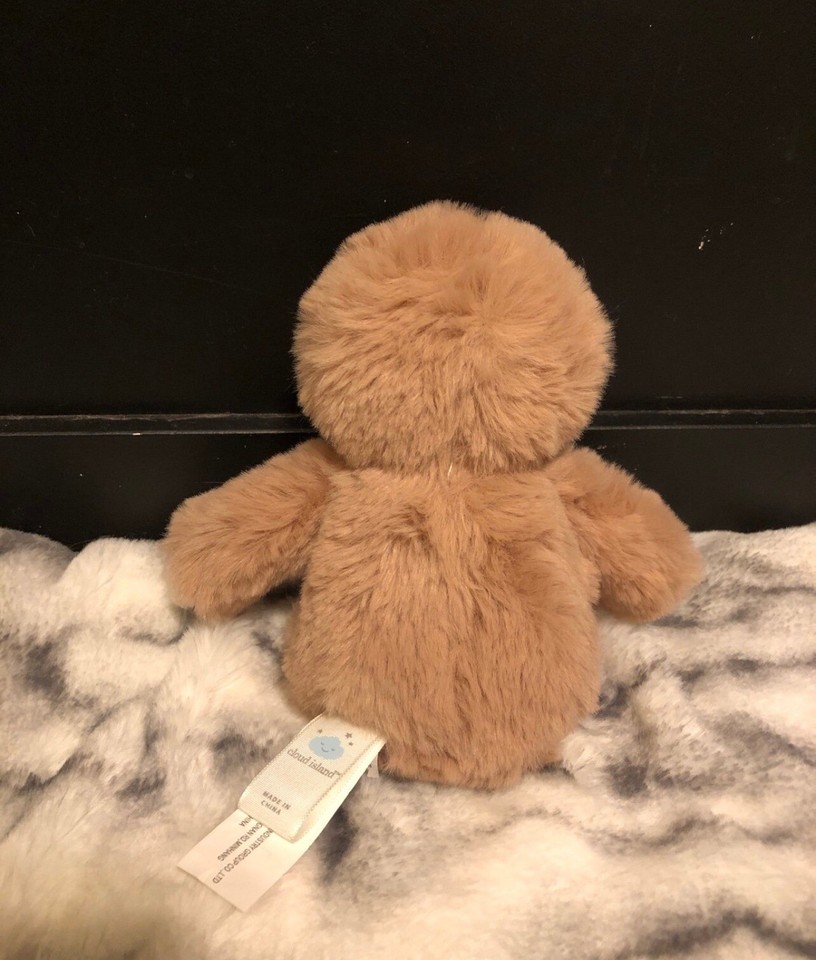 NEW Cloud Island Baby Sloth Rattle Soft Lovey Toy | eBay