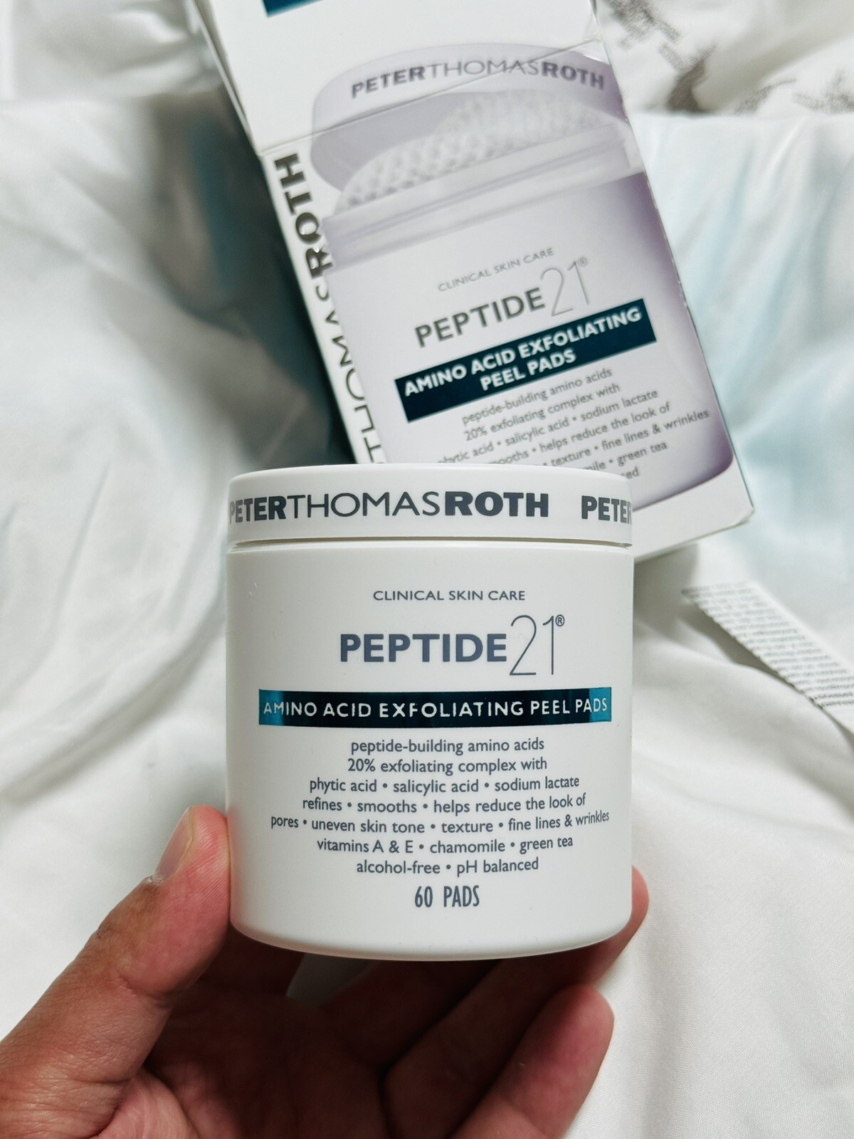 Peter Thomas Roth Peptide 21 Amino Acid Exfoliating Peel Pads 60 Pack ...