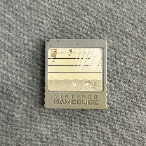 Official Nintendo Gamecube Memory Card 59 Blocks DOL-008 Gray | eBay