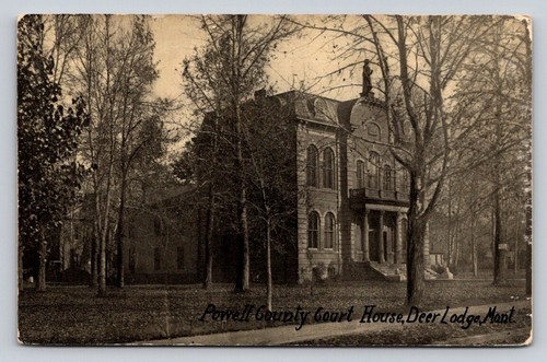 Powell County Court House Deer Lodge Montana P621 | eBay