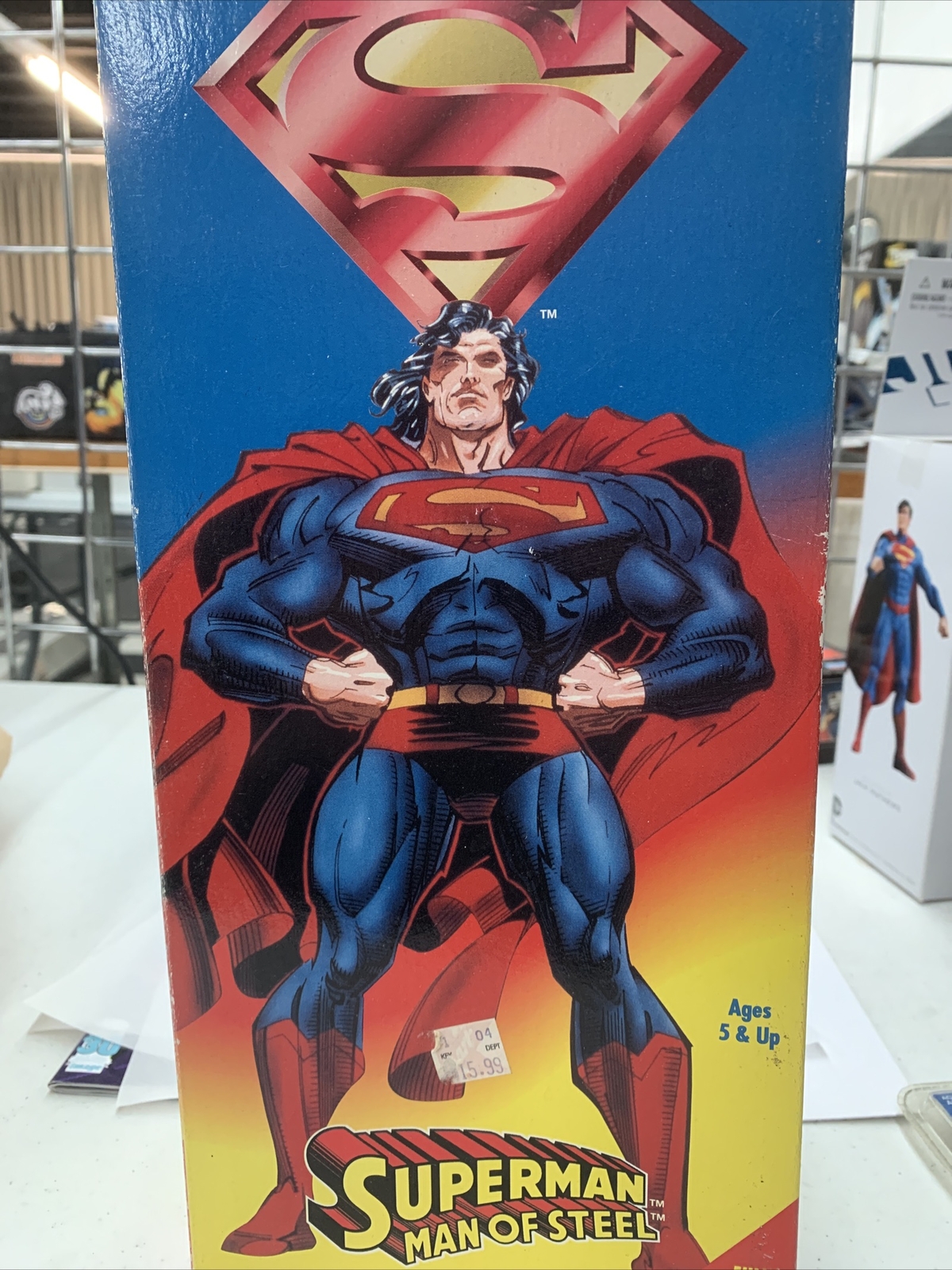 Superman Man of Steel Kenner 12" Fully Poseable Action Figure 1996 | eBay