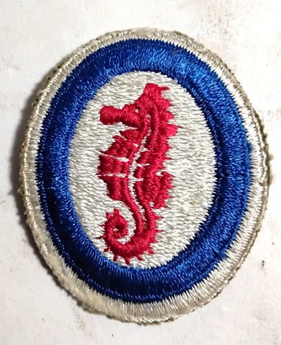 WWII US Army Patch D Day Engineer Amphibious Brigade Seahorse Normandy ...