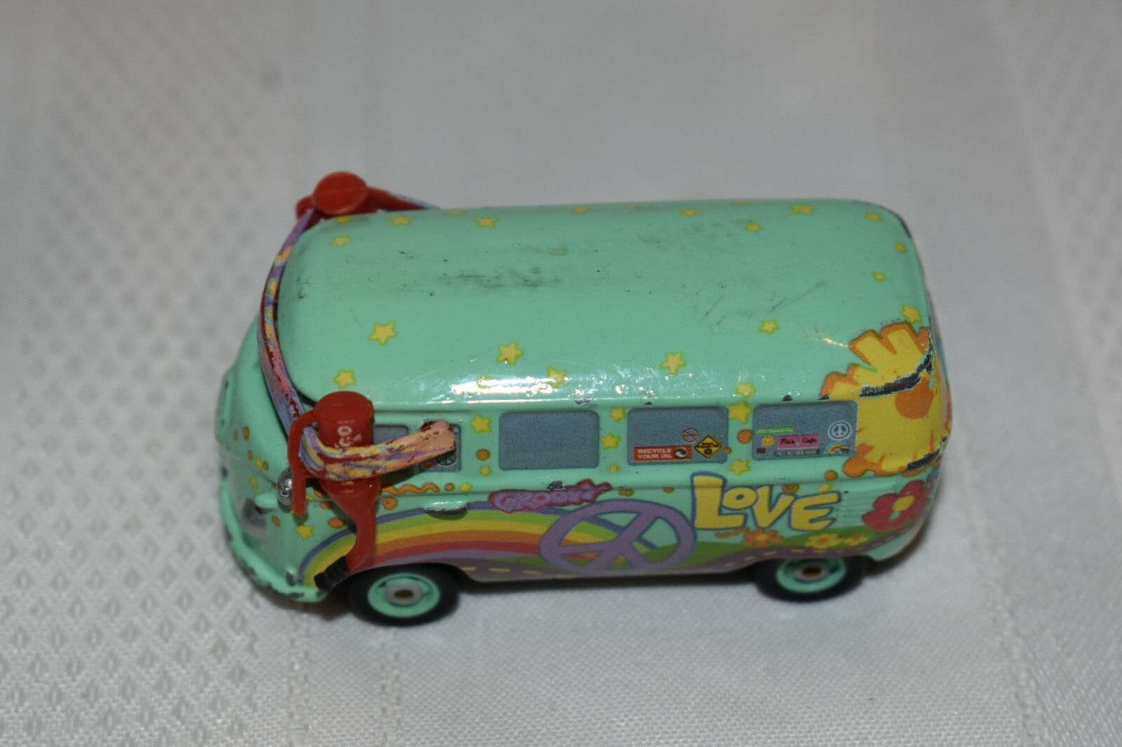 Disney Pixar Cars Green Peace Love VW Bus Made in China 2288EA | eBay
