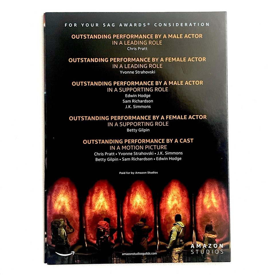 The Tomorrow War FYC DVD Official Chris Pratt Full 2021 Amazon Studios ...