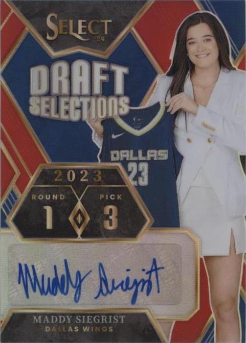 2024 Panini Select WNBA - Draft Selections Signatures Maddy Siegrist # ...