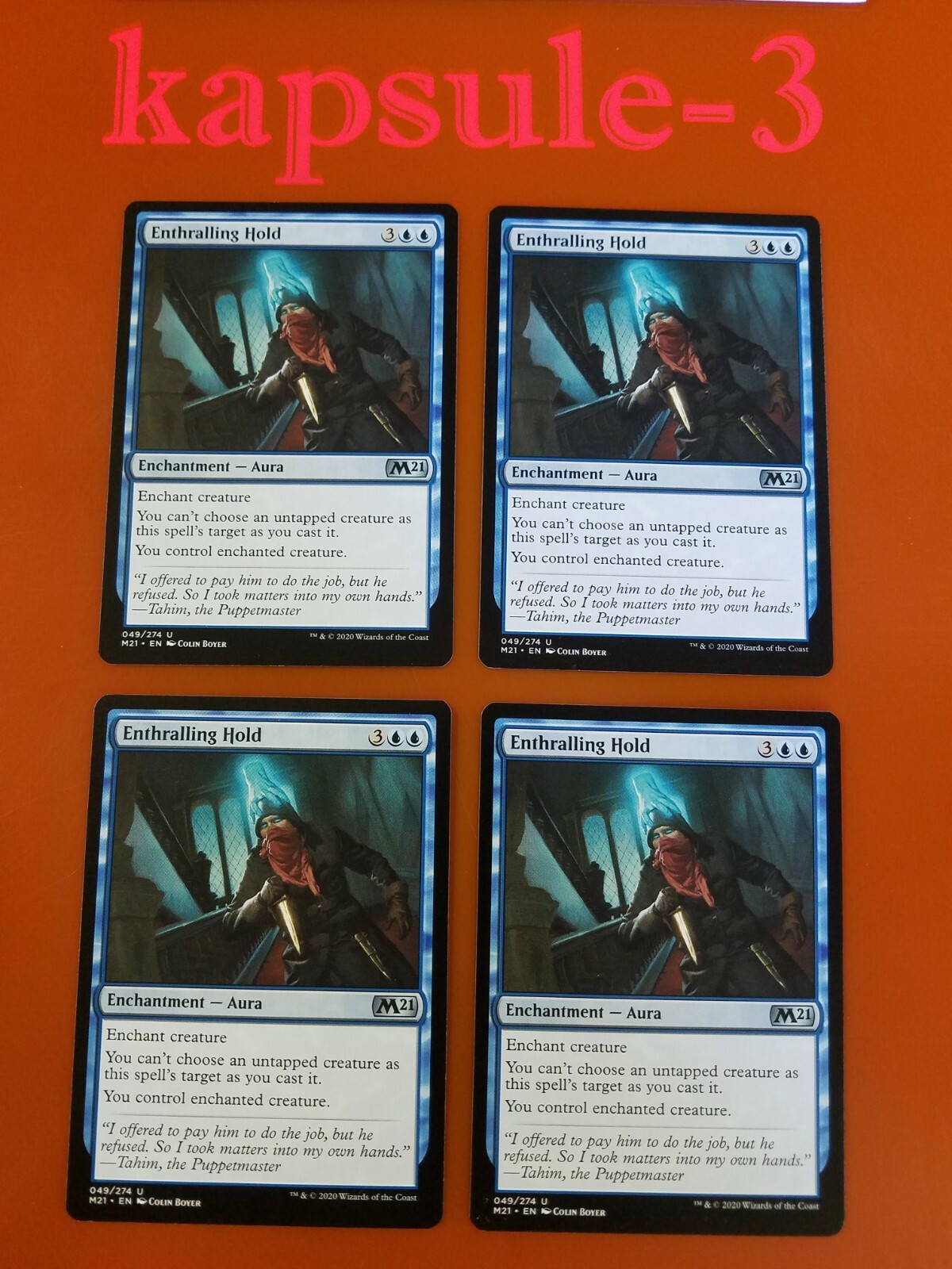 4x Enthralling Hold | M21 Core Set 2021 | MTG Magic Cards | eBay
