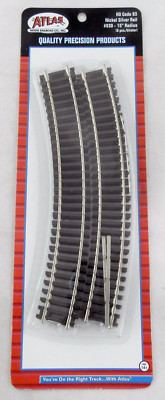 HO Scale Code 83 Nickel Silver Rail 15" Radius Curved Track (6 pcs ...