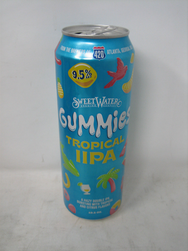 SWEET WATER BREWERY GUMMIES TROPICAL DOUBLE IPA 9.5% BEER CAN ATLANTA ...