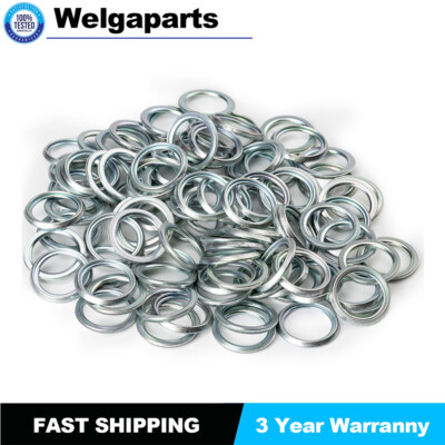 100Pcs Crushable Oil Drain Plug Gaskets For Mitsubishi MD050317 21513 ...