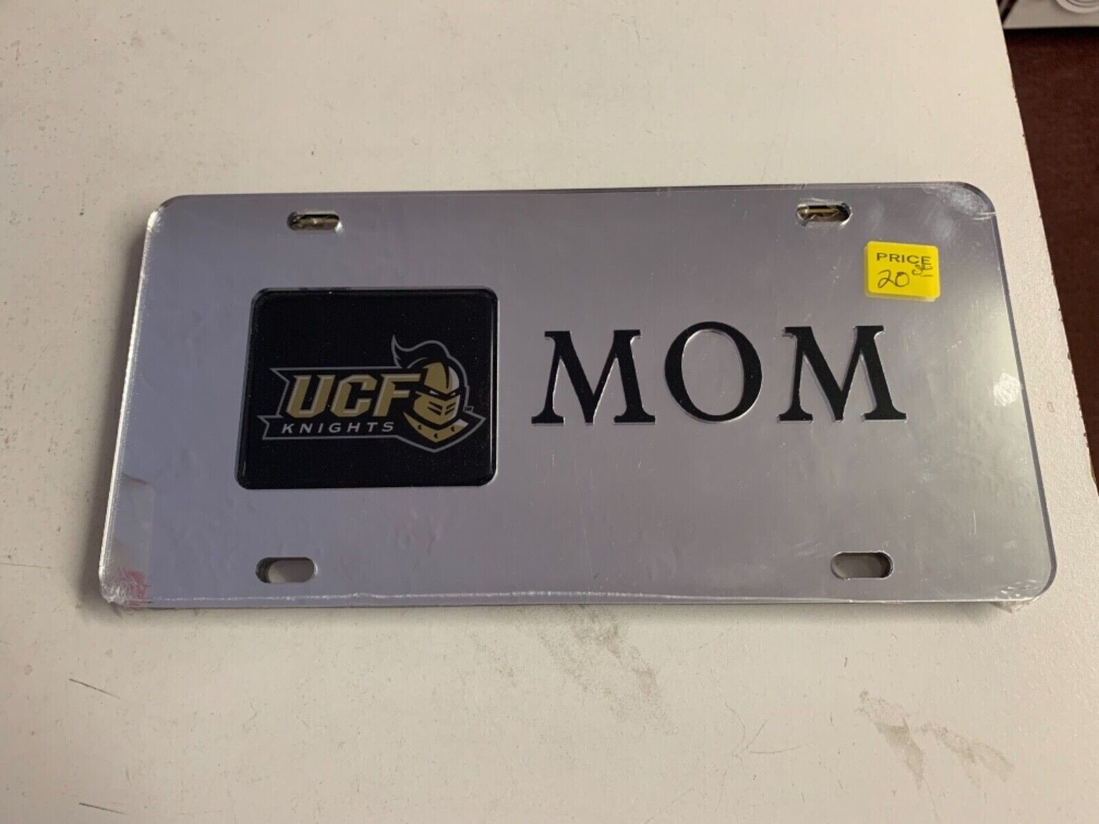 UCF Knights Mom NCAA Mirrored Laser Cut License Plate Craftique | eBay