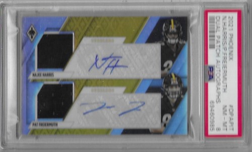 Najee Harris Pat Freiermuth 2021 PHOENIX AUTOGRAPH CARD Steelers RC ...