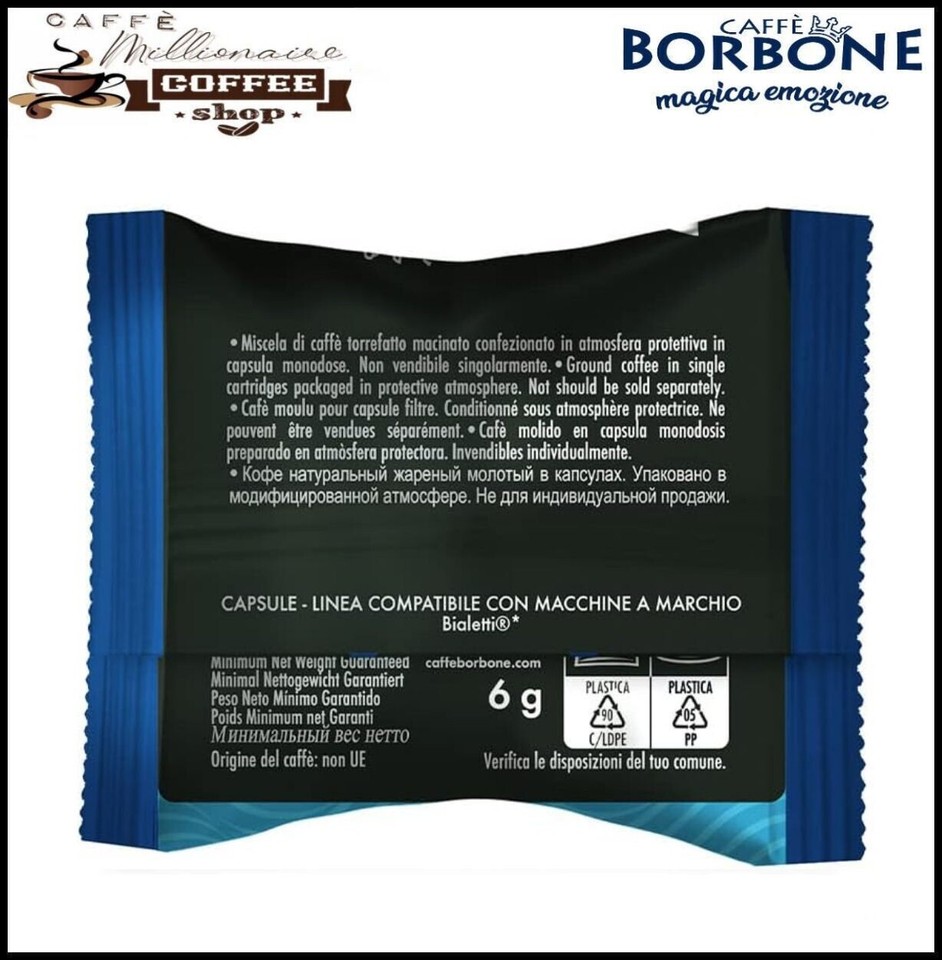 400 Coffee Capsules Borbone Blend BLU Compatible With Bialetti ...