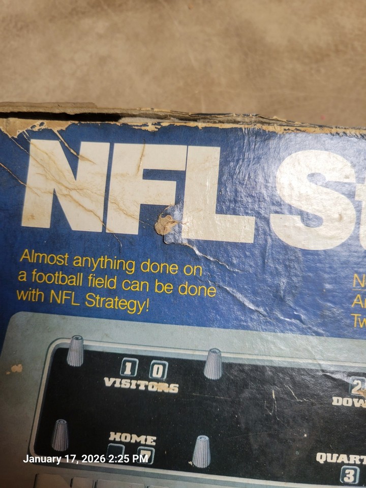 Vintage NFL Strategy Board Game Tudor Games Complete w Cards & Playbook ...