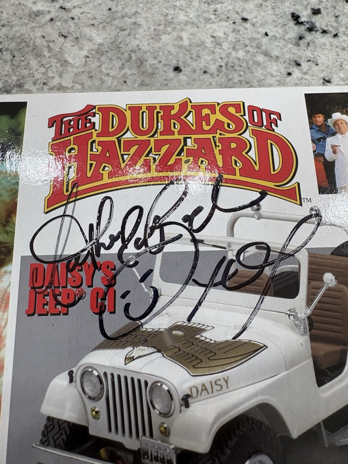 The Dukes of Hazzard Daisy's Jeep CJ Autographed Original Model Kit AMT ...