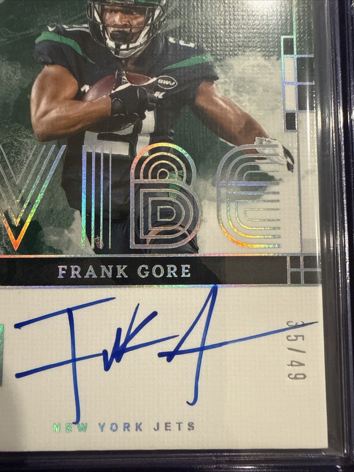 2024 Panini Impeccable - Frank Gore - Vibe Auto (On Card) /49 - #VS-FGE ...