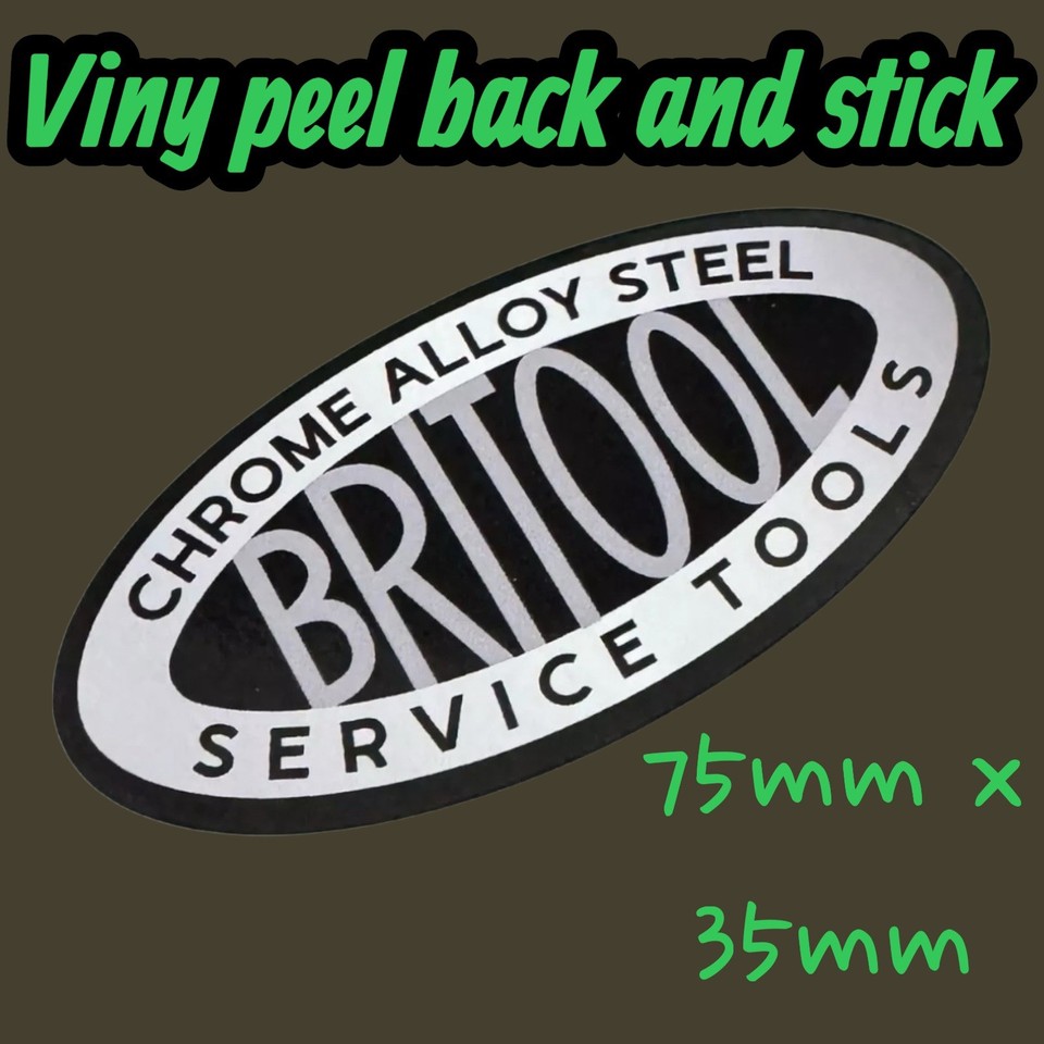 BRITOOL vinyl sticker tool box tools spanner spanner’s chest box ...