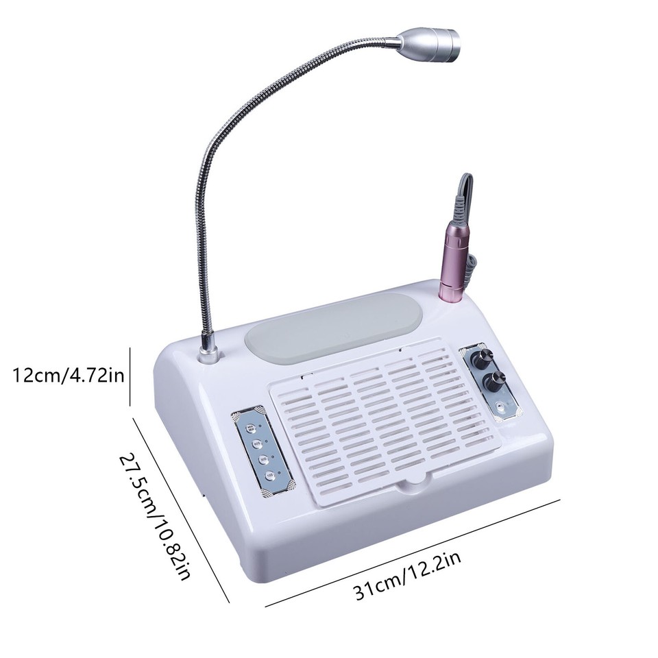 5-in-1 Nail Drill Set with Dust Collector, Desk Lamp & Hand Cushion | eBay