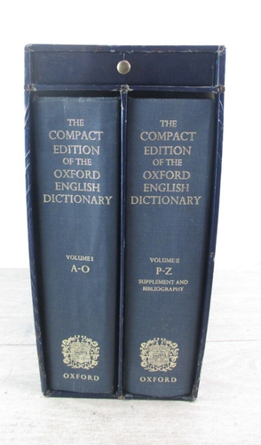 The Compact Edition of the Oxford English Dictionary (2 Volume Set ...