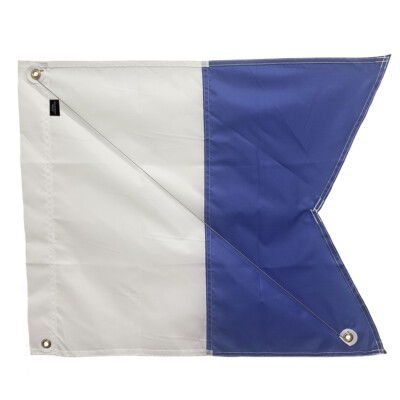 Nylon Alpha Boat Flag with Steel Spring Wire Stiffener, 20x24 | eBay