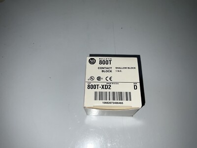 ALLEN BRADLEY CONTACT BLOCK 800T-XD2 | eBay