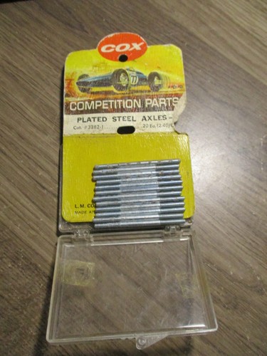 12 COX vintage slot car parts Plated Steel Axels 3282 | eBay