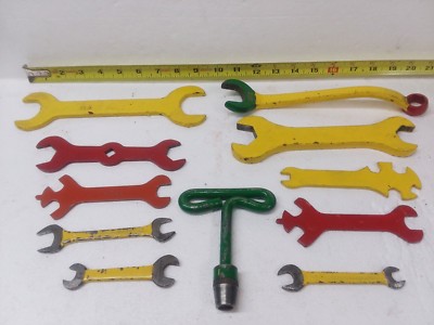 vintage tool lot 11 old painted wrench wrenches misc types | eBay