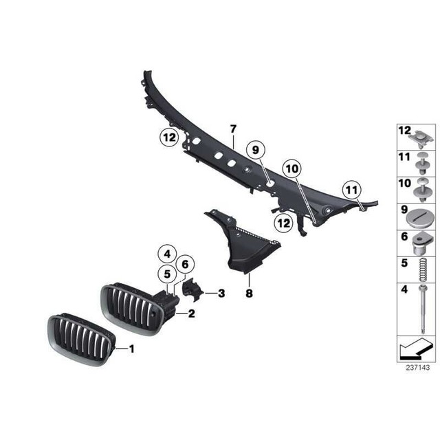 Neu Orginal BMW Abdeckung Windschutzscheibe 51717220181 online kaufen ...