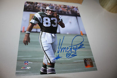 PHILADELPHIA EAGLES VINCE PAPALE #83 SIGNED 8X10 PHOTO "INVINCIBLE ...
