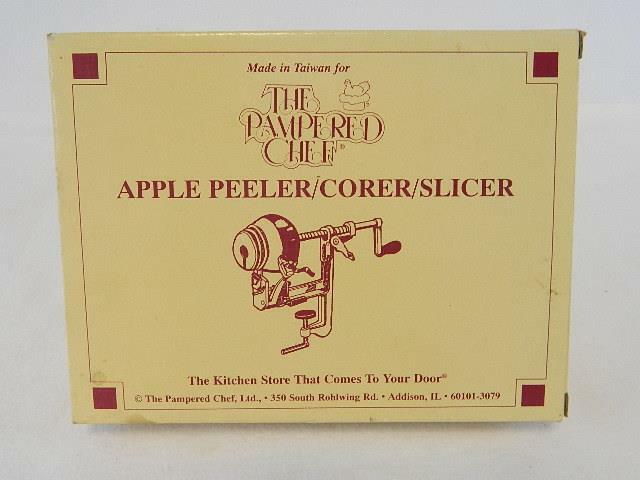 Pampered Chef Apple Peeler Corer Slicer Kitchen Tool #2430 W/Box ...