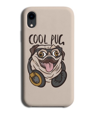 Cool Pug Phone Case Cover Funny Pugs Dog Headphones DJ Nerd Glasses ...