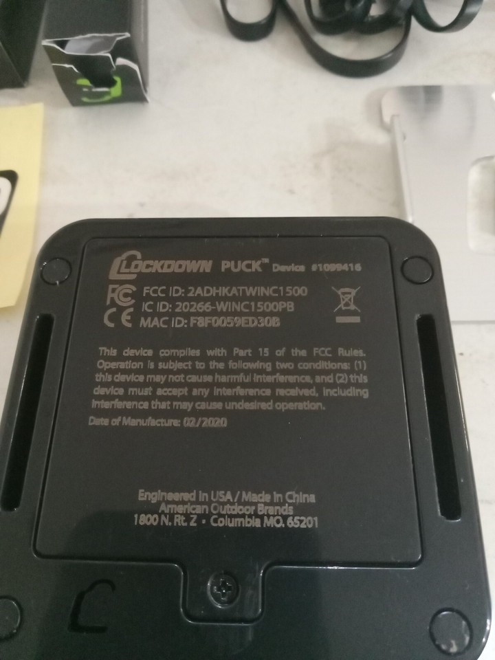 Lockdown Puck WIFI Smart Security Monitoring Device 1099416 ...