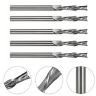 1/8" Shank 2 Flutes Solid Carbide Down cut Spiral End Mill CNC Router ...