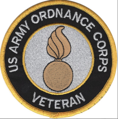 4" ARMY ORDNANCE CORPS VETERAN EMBROIDERED PATCH | eBay