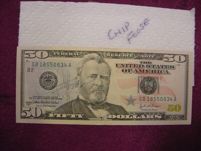 Chip Foose Custom Car Builder 50.00 Autographed Bill | eBay