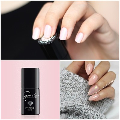UV Hybrid Nail Polish Semilac 7ml Pale Peach Glow 054 | eBay
