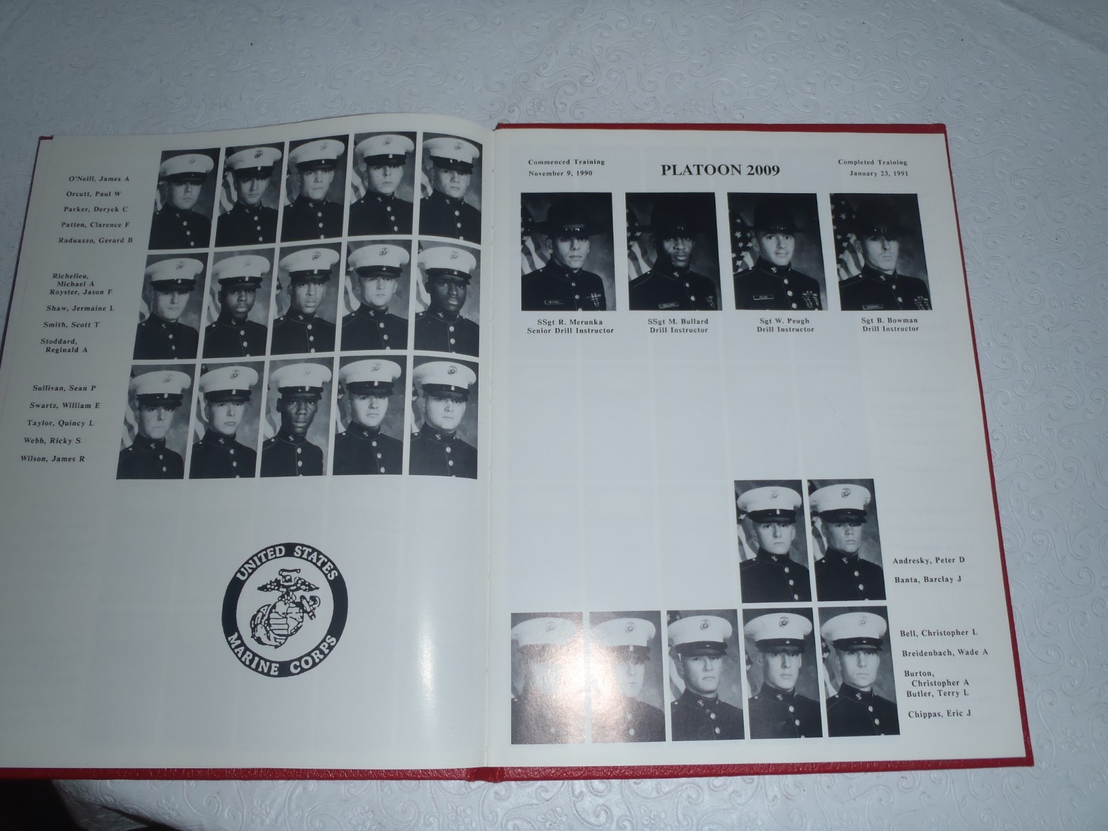 1991 US Marine Corps Boot Camp Book Recruit Depot Parris Island series ...