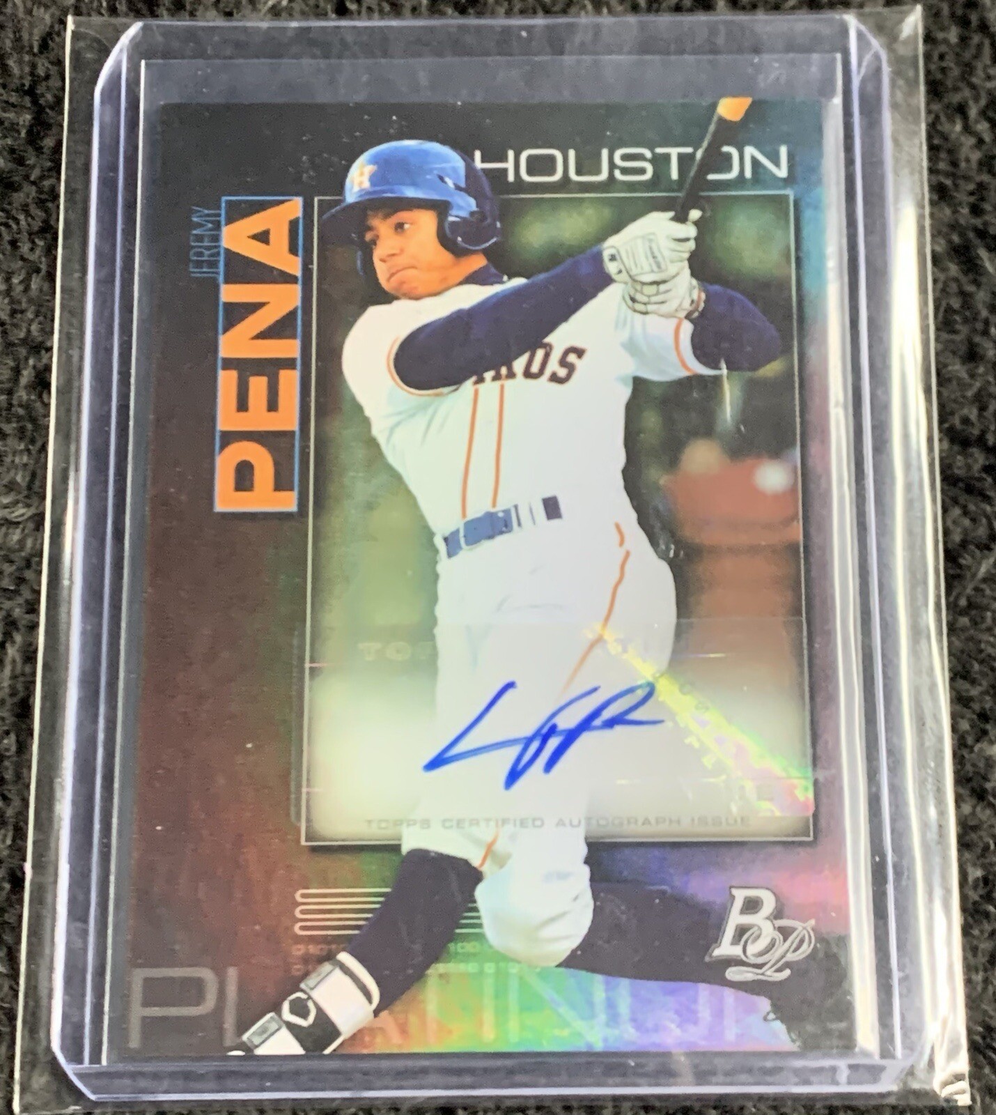 2020 Bowman Platinum Top Prospect Autographs Jeremy Pena Auto Top-52 ...