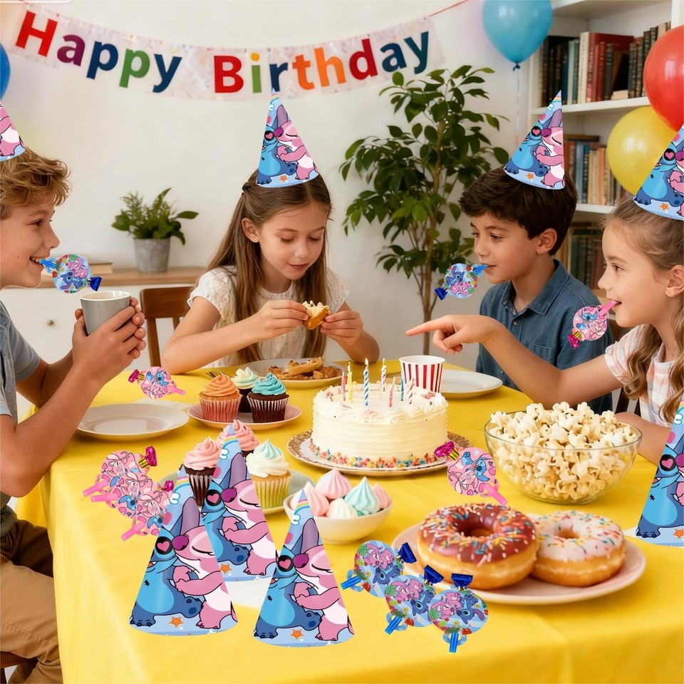 Stitch Birthday Party Decoration Stitch Party Supplies Blow Outs Hat ...